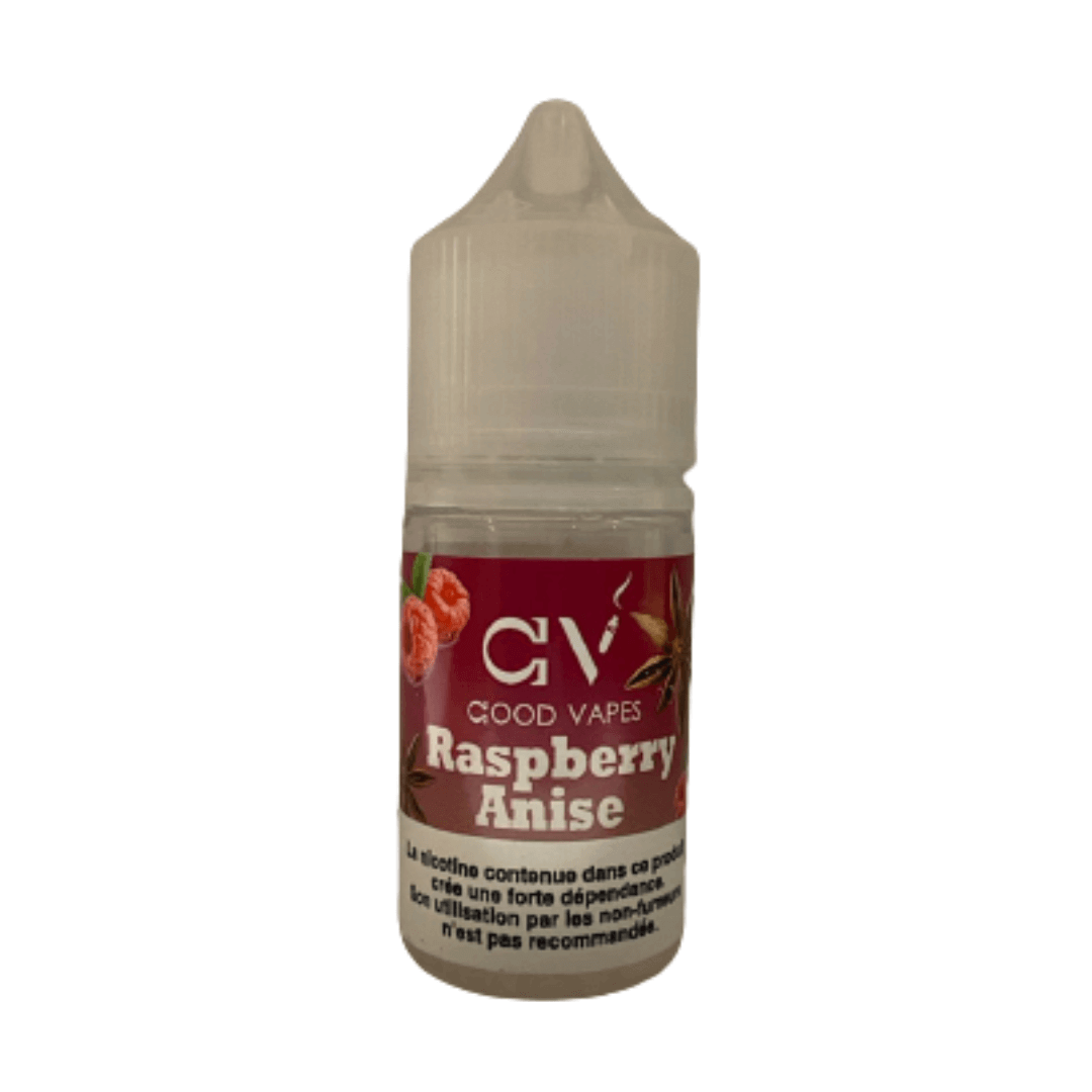 Good Vapes Salt - Raspberry Anise 30ml - Grossiste de Cigarettes ...
