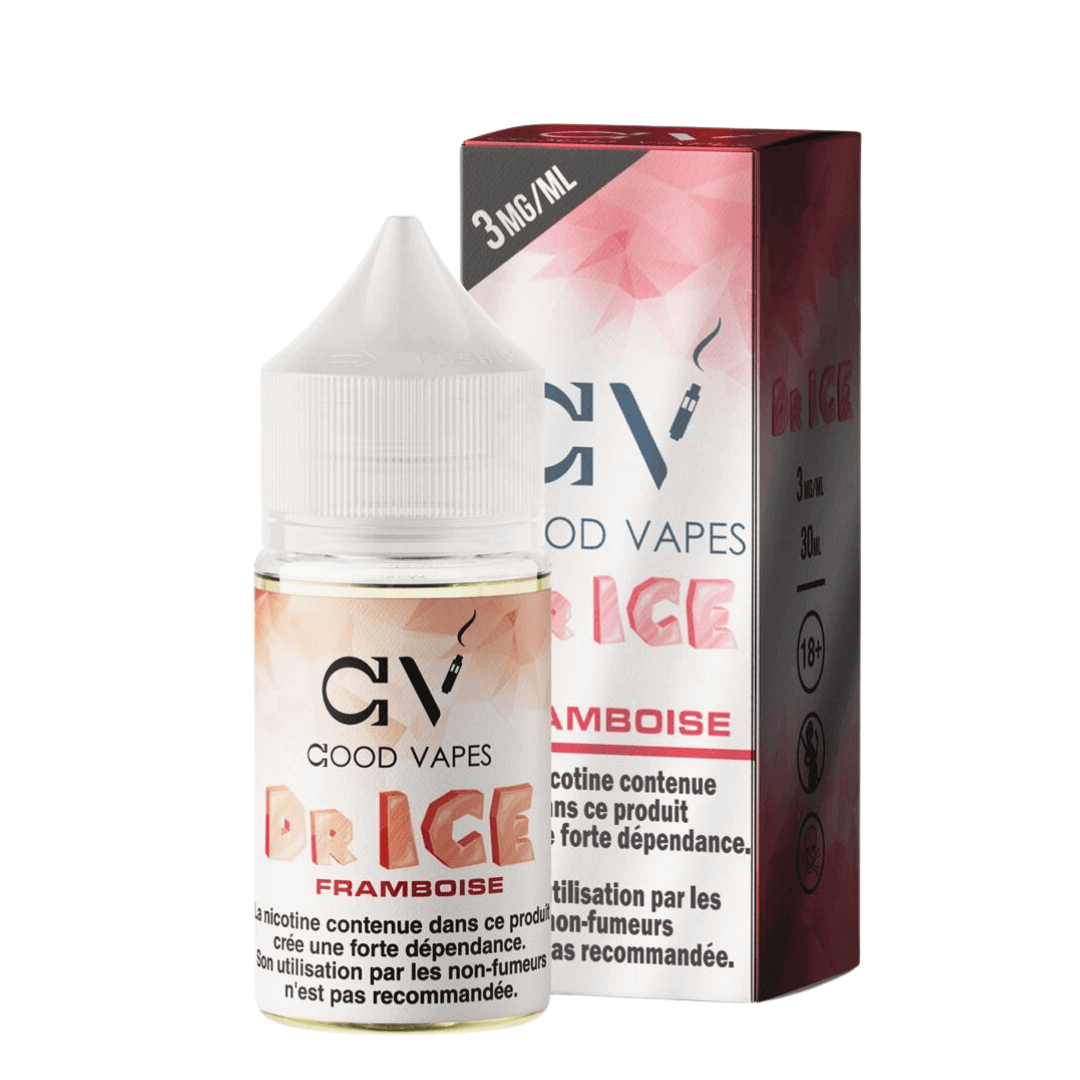 Good Vapes - Dr Ice - framboise 30ml - Grossiste de Cigarettes ...